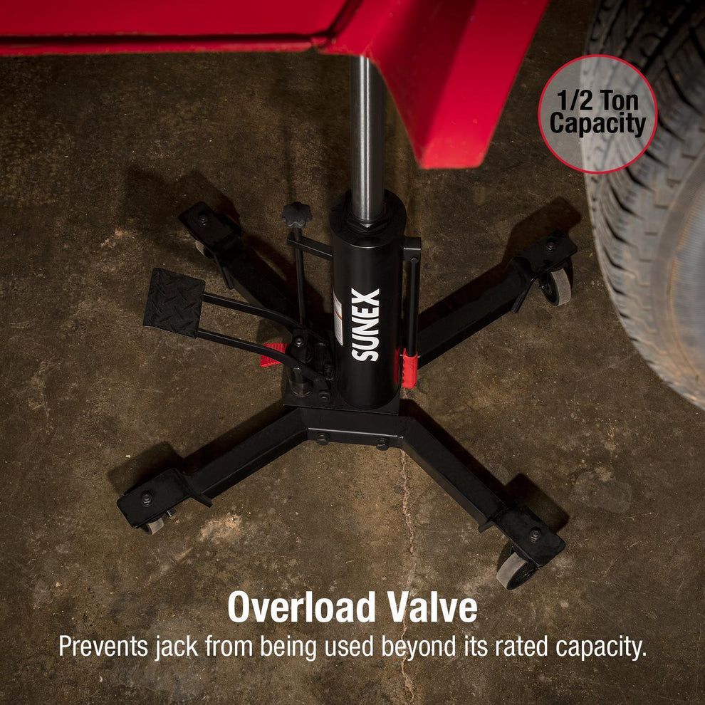 1000-Pound Telescopic Transmission Jack – SUNEX Tools