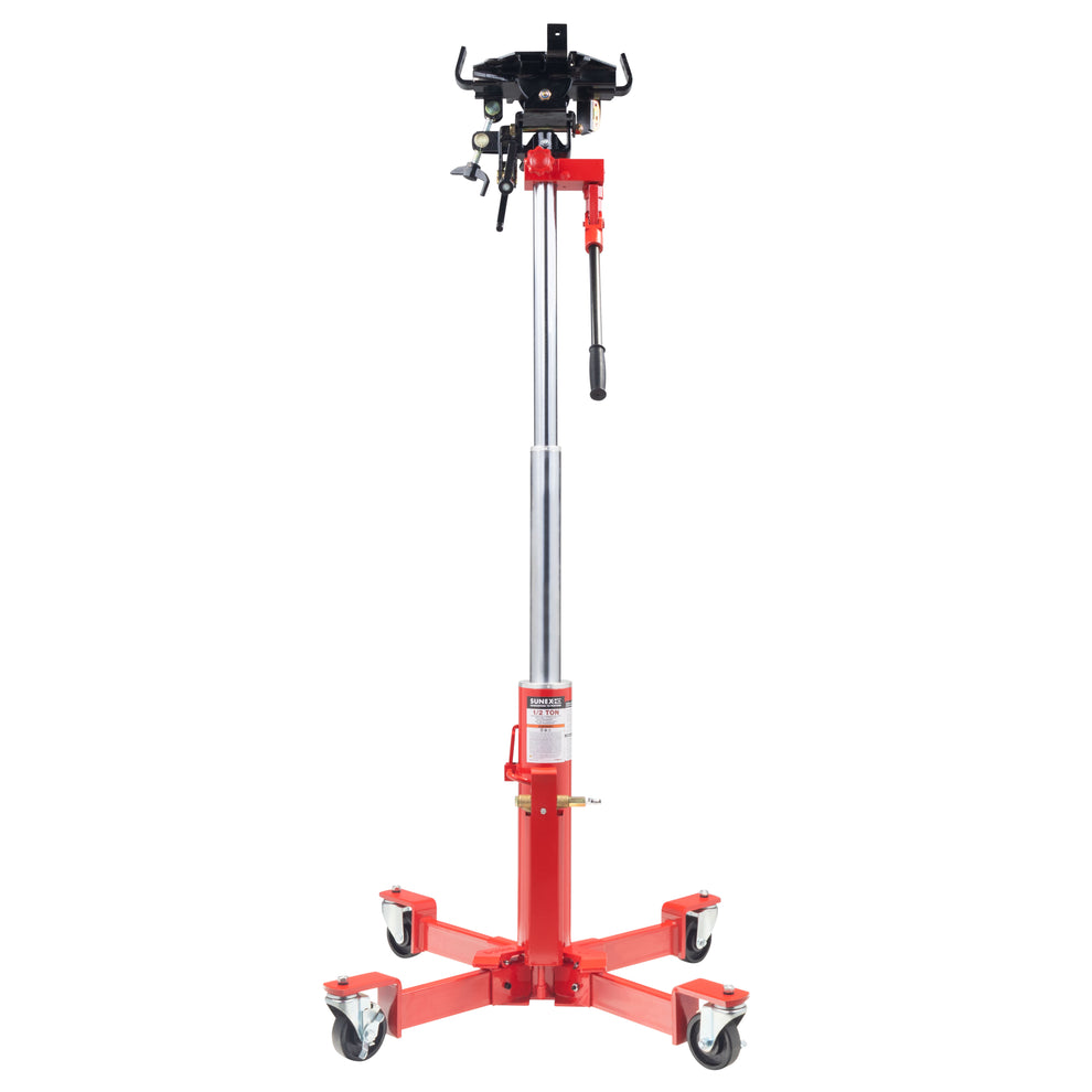 SUNEX TOOLS 7796 1,000 lb Telescopic Transmission Jack, Air/Hydraulic ...