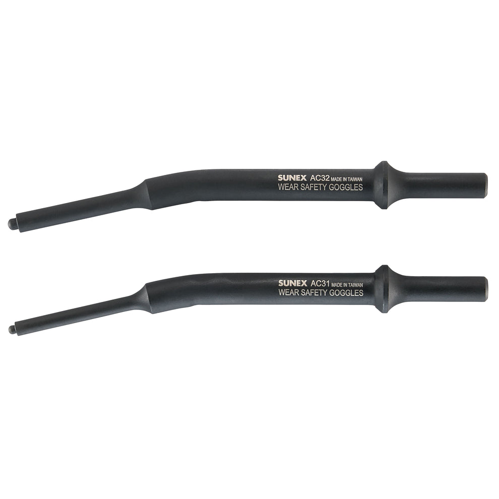 Air Hammer Chisel Hinge Pin Driver 2 Piece Set In Portable Tool Roll ...