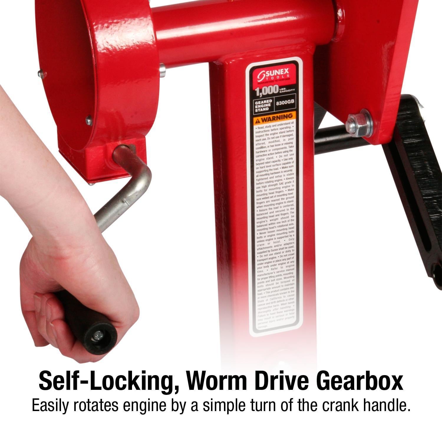 1000 LB DELUXE GEARED ENGINE STAND – SUNEX Tools