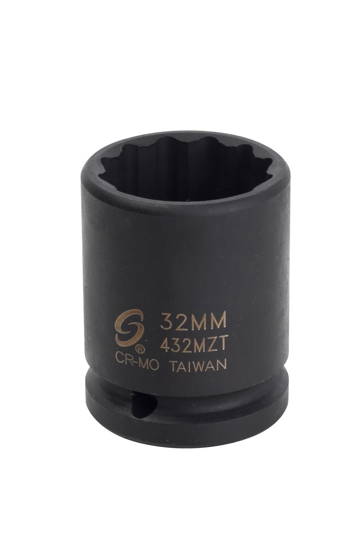 3/4" Drive 32Mm 12-Point Thin Wall Impact Socket – SUNEX Tools