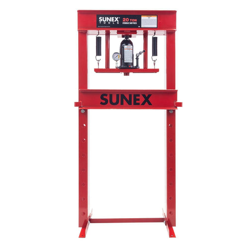 20 Ton Hydraulic Shop Press – SUNEX Tools
