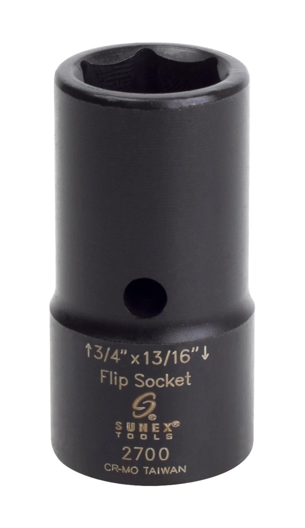 1/2" Drive 3/4" X 13/16" Flip Socket – SUNEX Tools